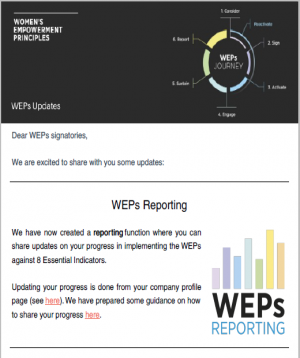 WEPs Updates - March 2021 | WEPs